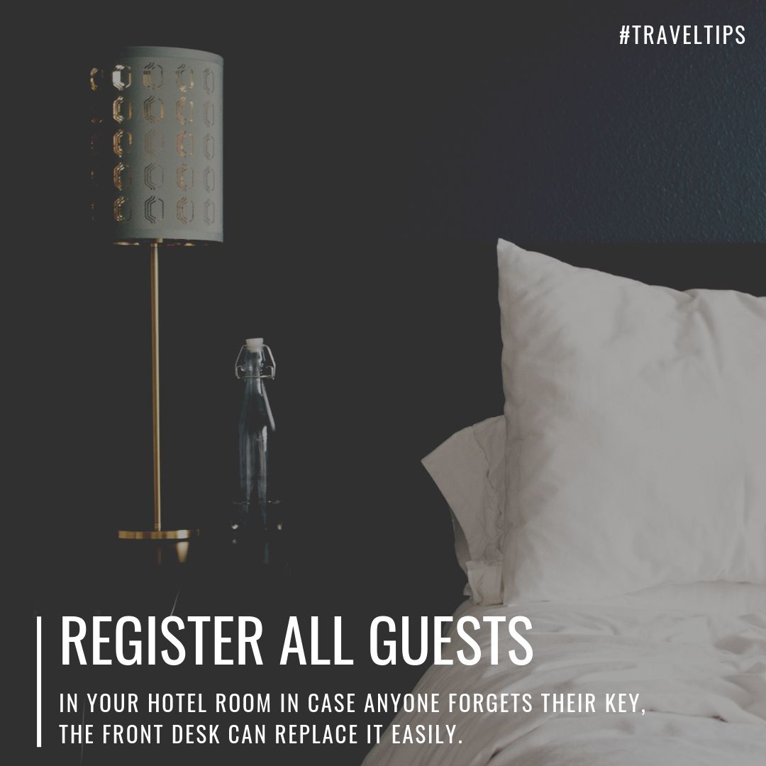 Hotel Room Registration Tip